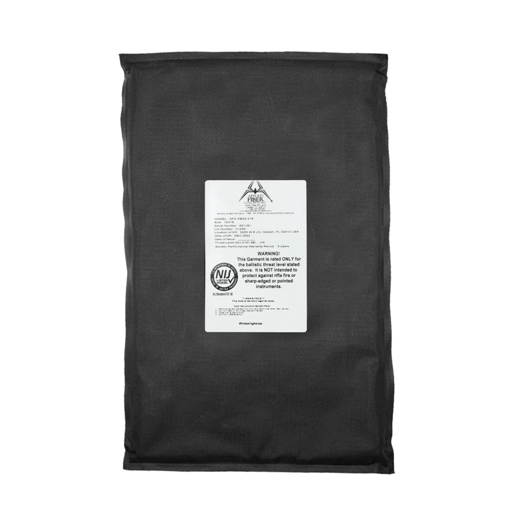 Level IIIA Backpack Armor Insert – 10x16 Ballistic Panel – Shield Concept
